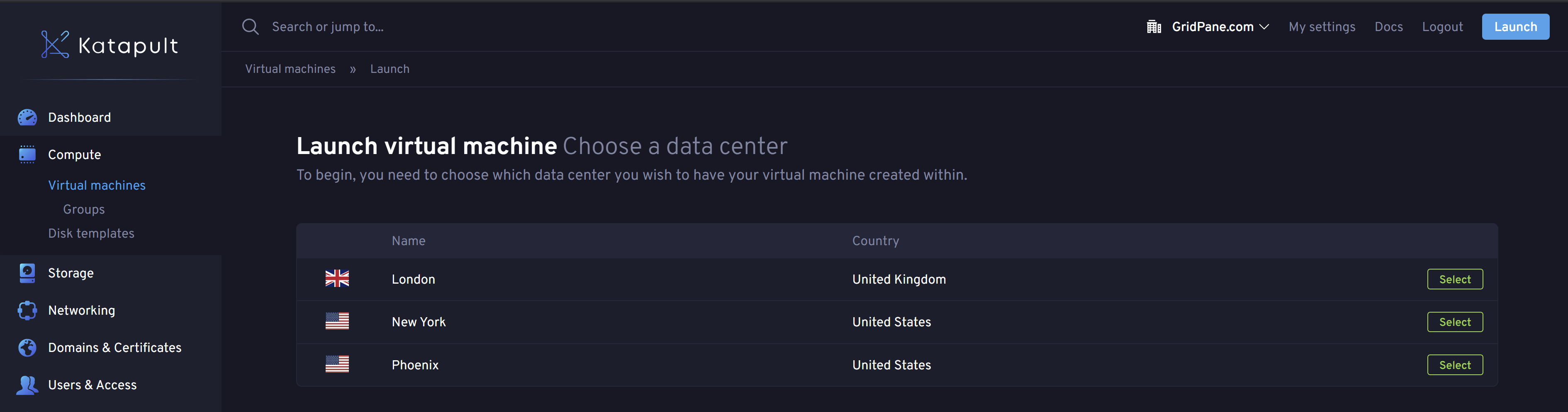 Provision A Katapult Server Using Our Custom Server Option Gridpane